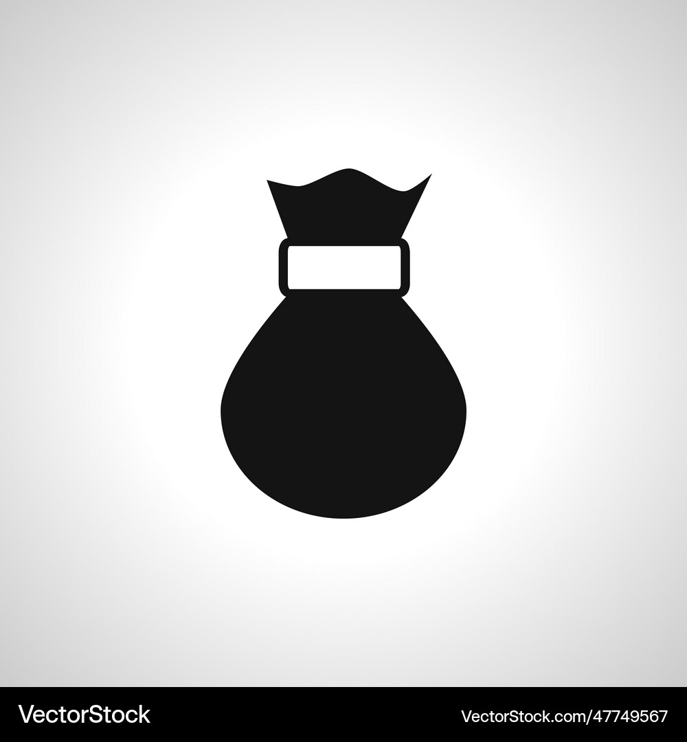 Money bag icon pouch icon Royalty Free Vector Image