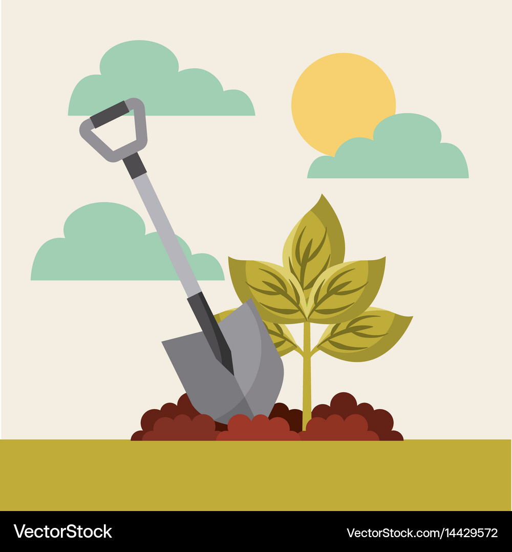 Agriculture production landscape icon Royalty Free Vector