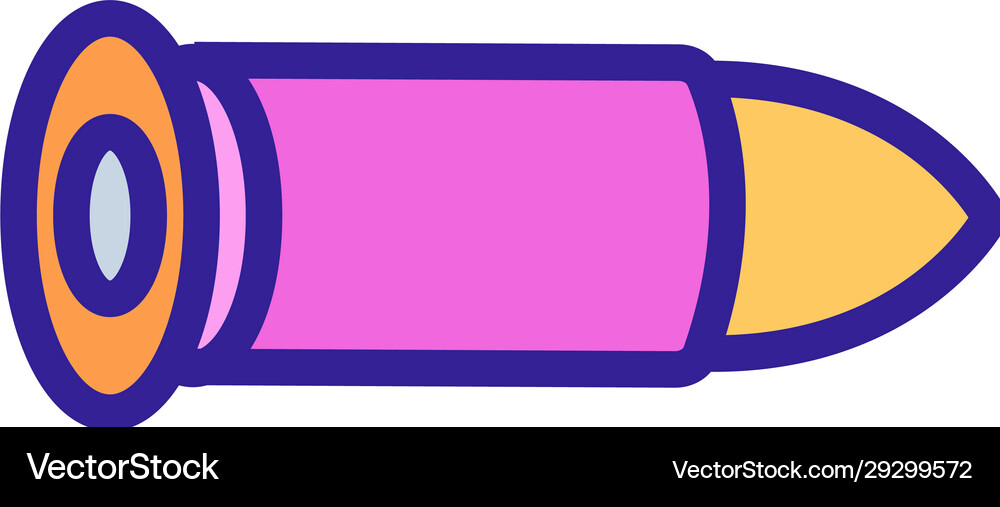 Bullet icon isolated contour symbol Royalty Free Vector