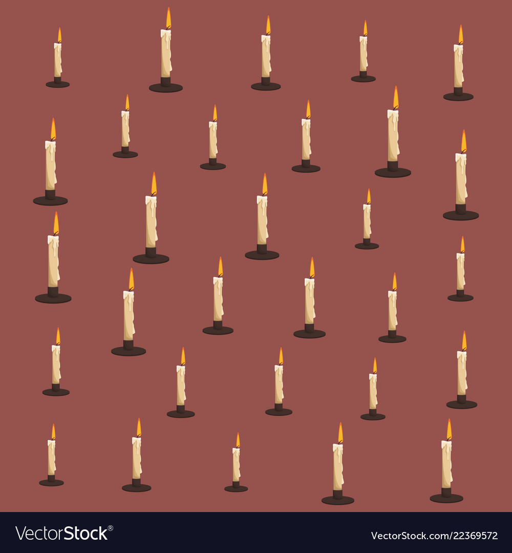 Candle pattern background Royalty Free Vector Image