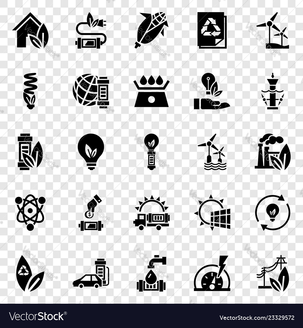 Energy saving icon set simple style Royalty Free Vector Energy saving icon set simple style Royalty Free Vector