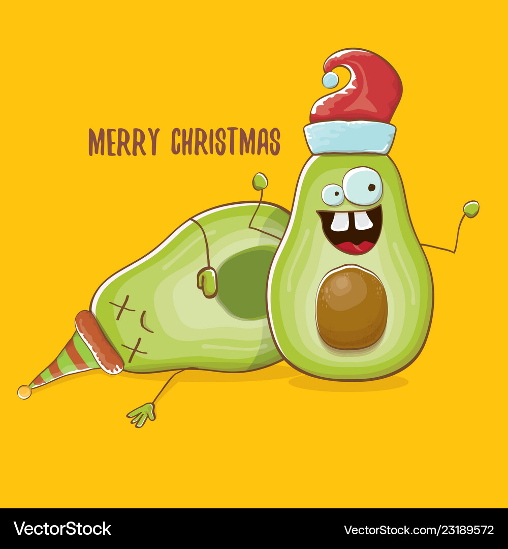 Merry christmas funky greeting card Royalty Free Vector