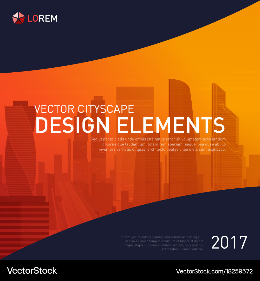 Modern background template design for investment Vector Image