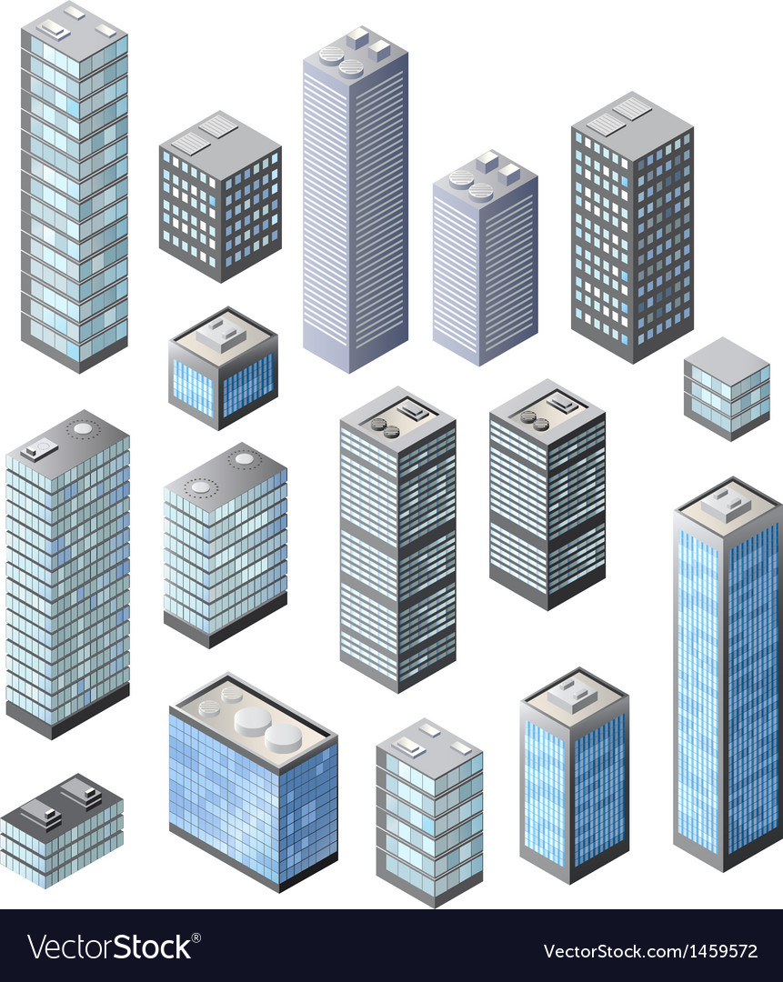 Set of 3d Royalty Free Vector Image - VectorStock