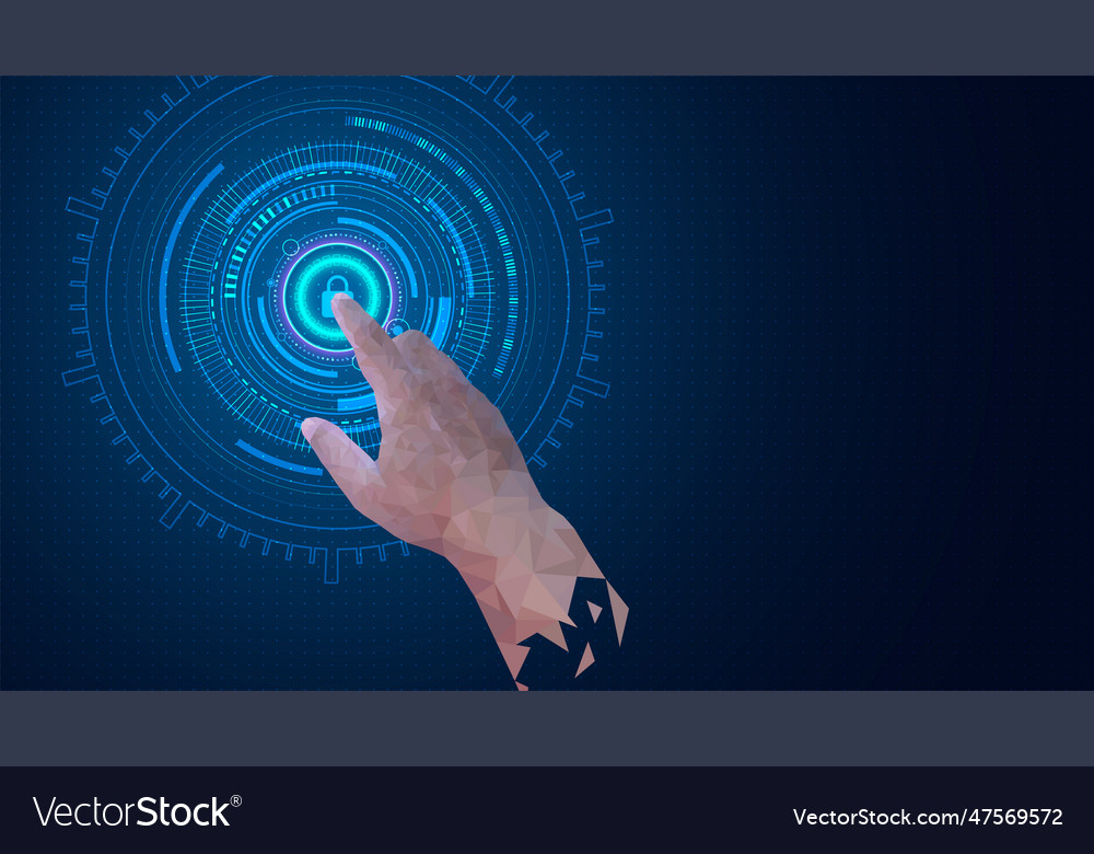 Touch the future interface technology Royalty Free Vector Touch the future interface technology Royalty Free Vector