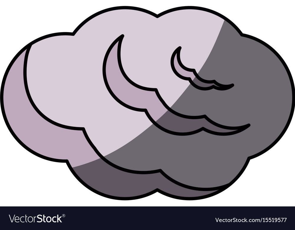 Cloud weather symbol Royalty Free Vector Image