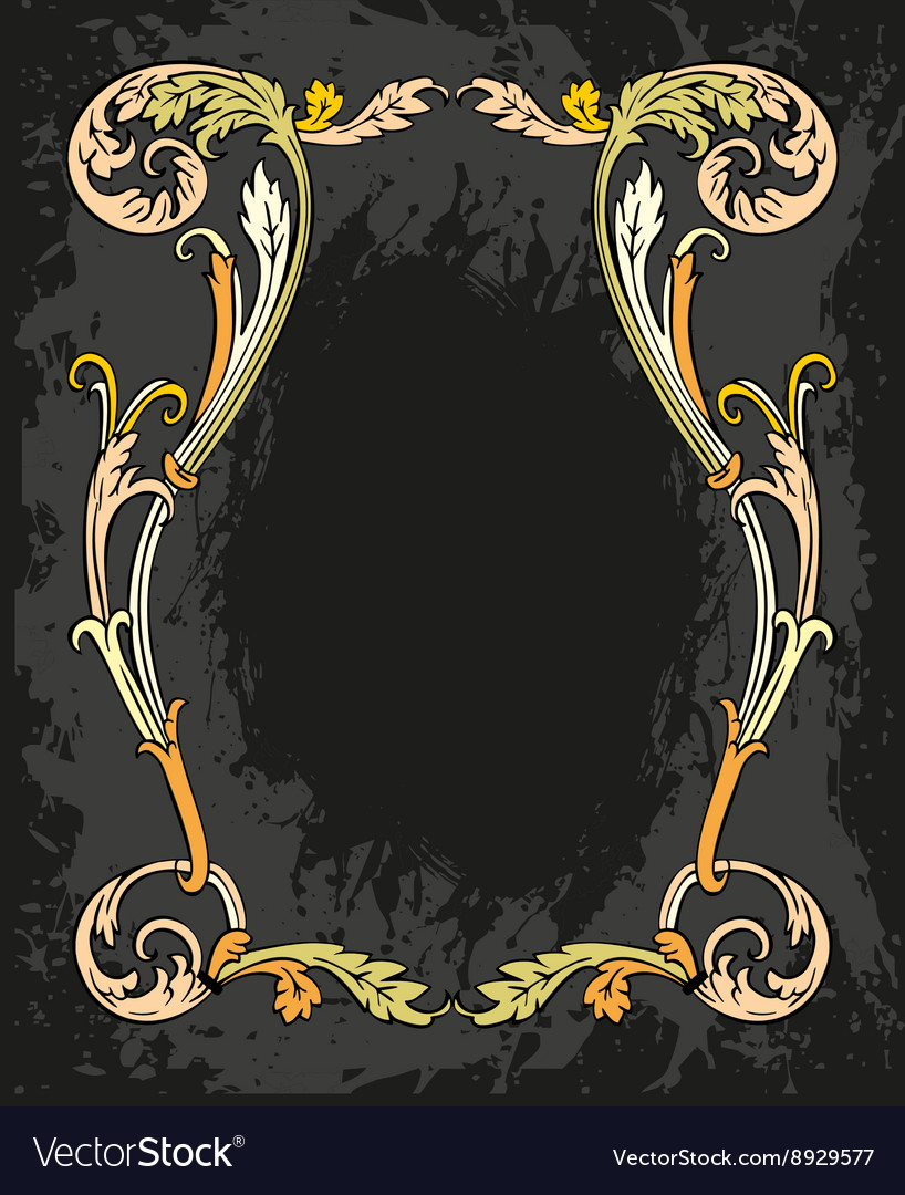 Decorative frame with pattern Royalty Free Vector Image