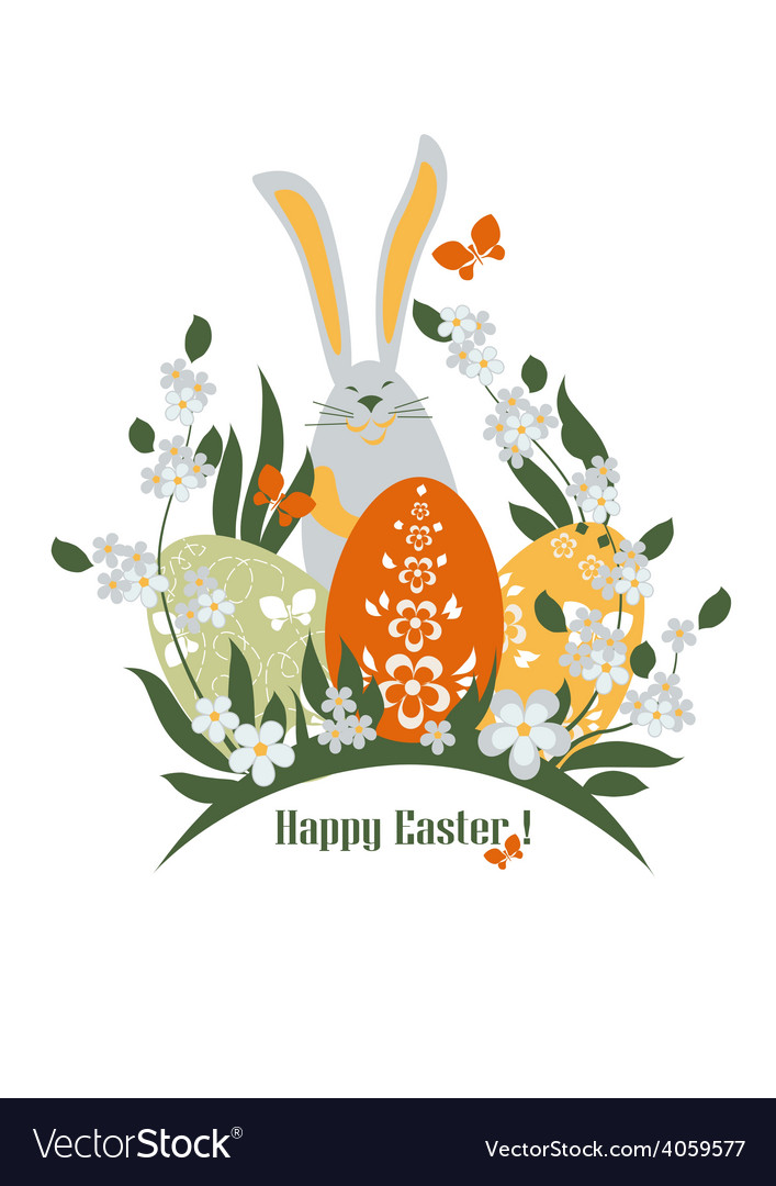 Happy easter Royalty Free Vector Image - VectorStock