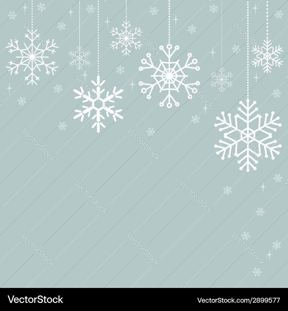 Snowflakes christmas decorations Royalty Free Vector Image