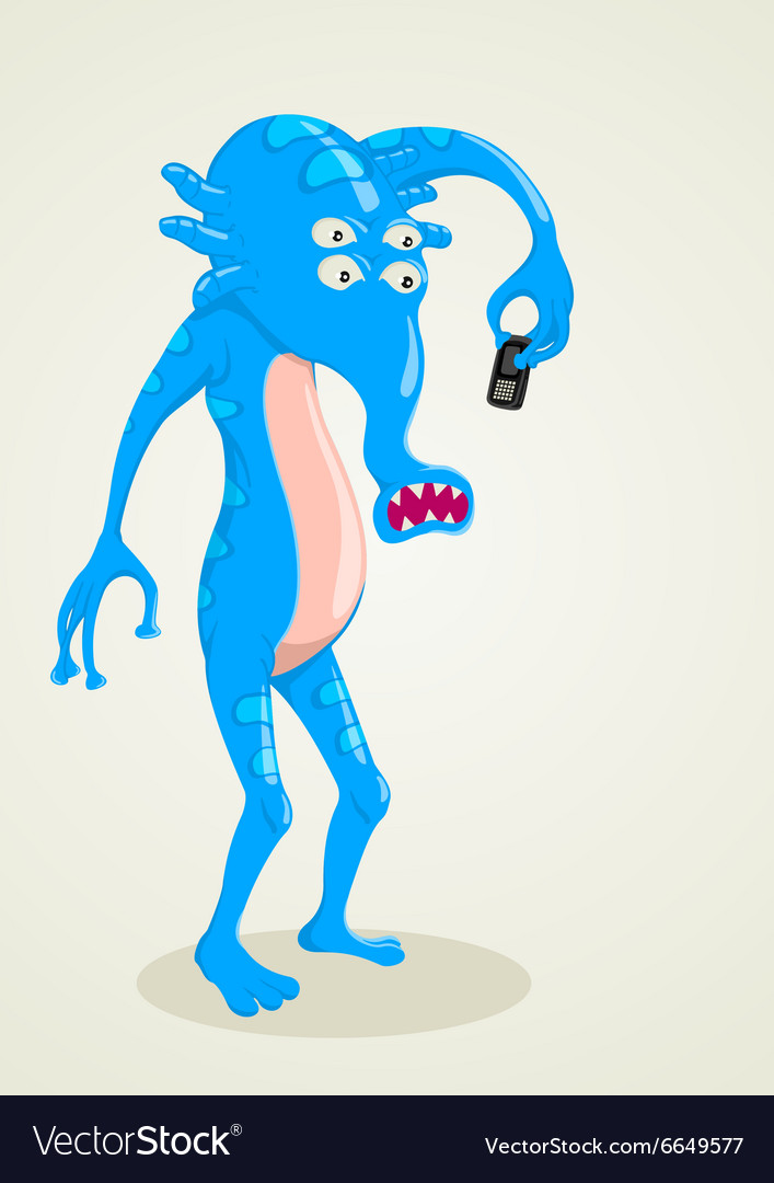 Strange creature Royalty Free Vector Image - VectorStock