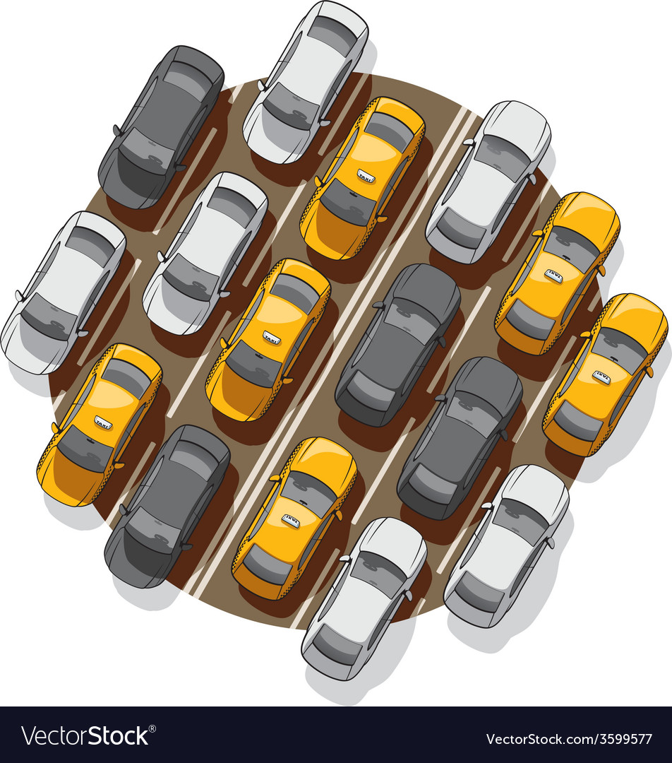 Traffic jam Royalty Free Vector Image - VectorStock