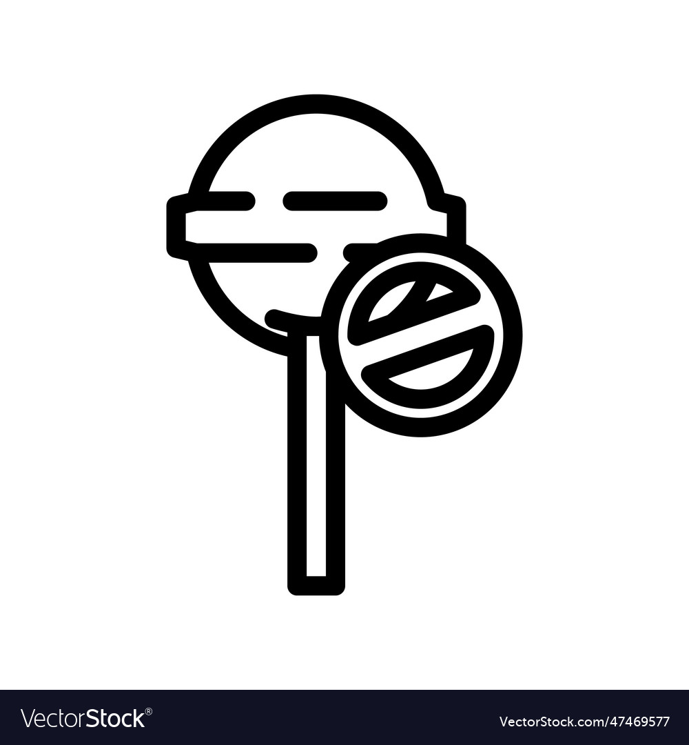 Wrong answer line icon Royalty Free Vector Image