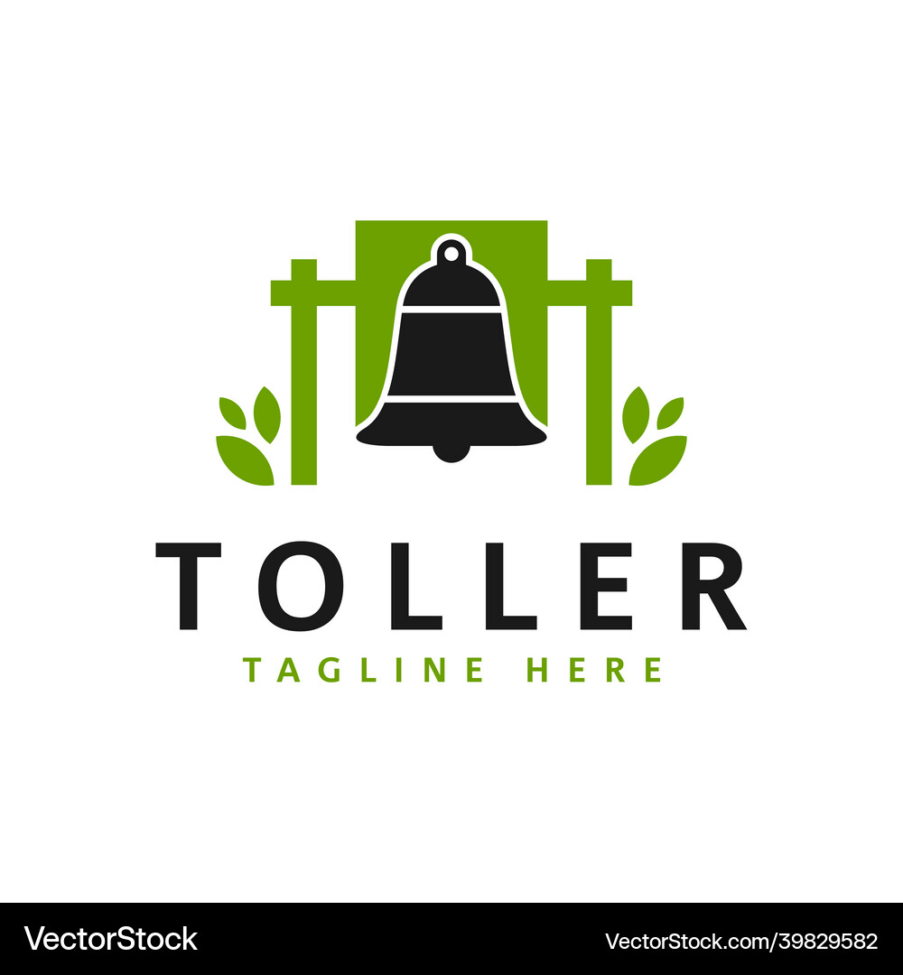 Green bell inspiration logo design Royalty Free Vector Image