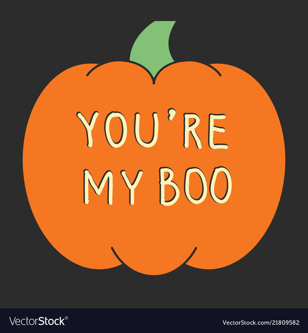 Halloween card with carved pumpkins Royalty Free Vector