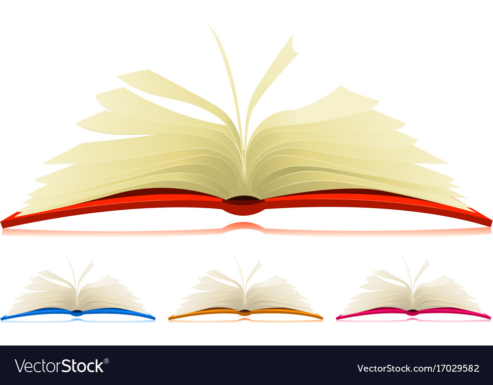 Open book set Royalty Free Vector Image - VectorStock Open book set Royalty Free Vector Image - VectorStock