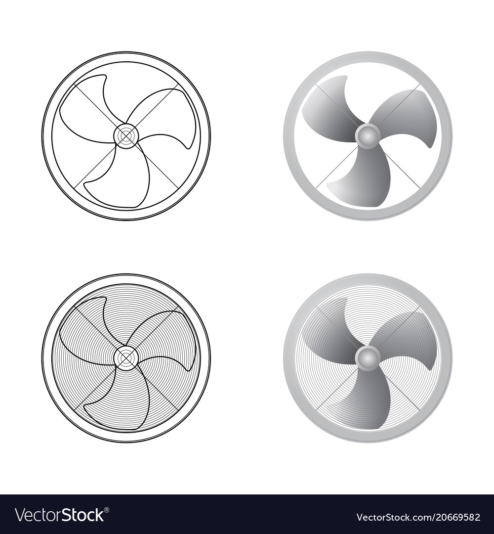 Set of fans Royalty Free Vector Image - VectorStock