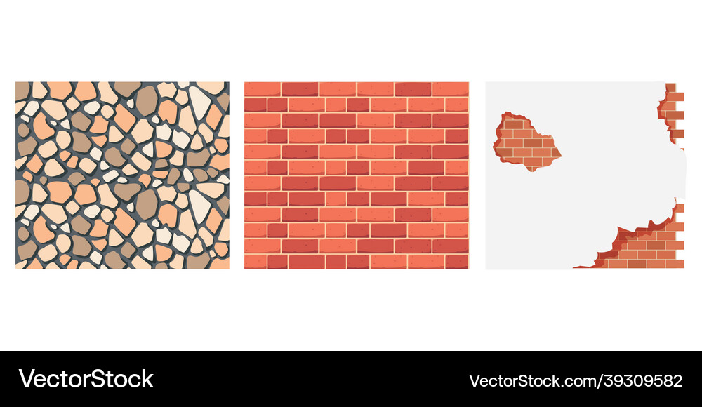 Varios set of walls Royalty Free Vector Image - VectorStock