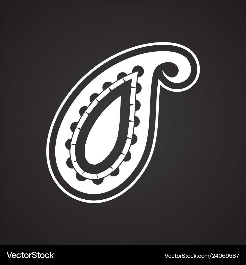 Buta icon on black background for graphic and web Vector Image