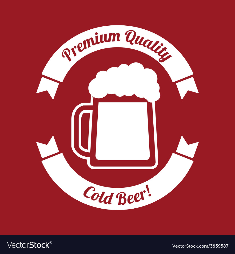 Cold beer Royalty Free Vector Image - VectorStock