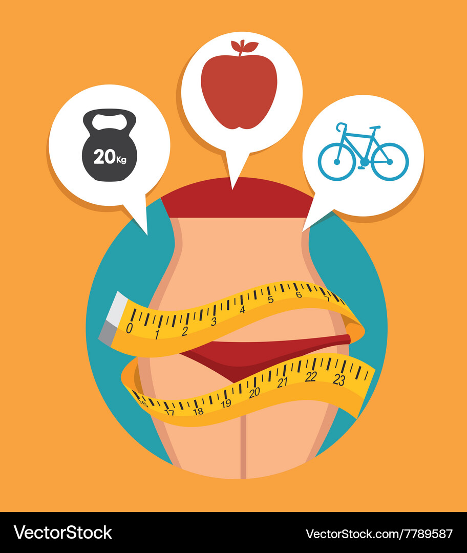 Fitness lifestyle design Royalty Free Vector Image