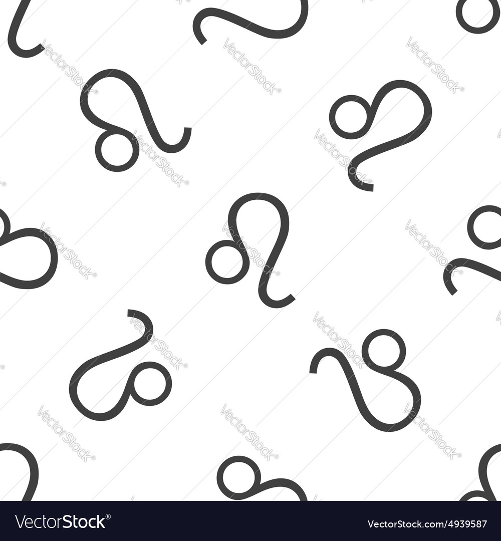 Leo pattern Royalty Free Vector Image - VectorStock