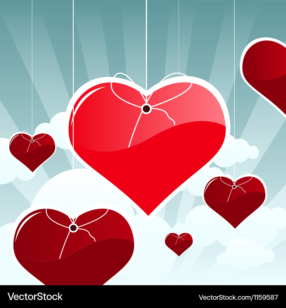 Love is in the air Royalty Free Vector Image - VectorStock