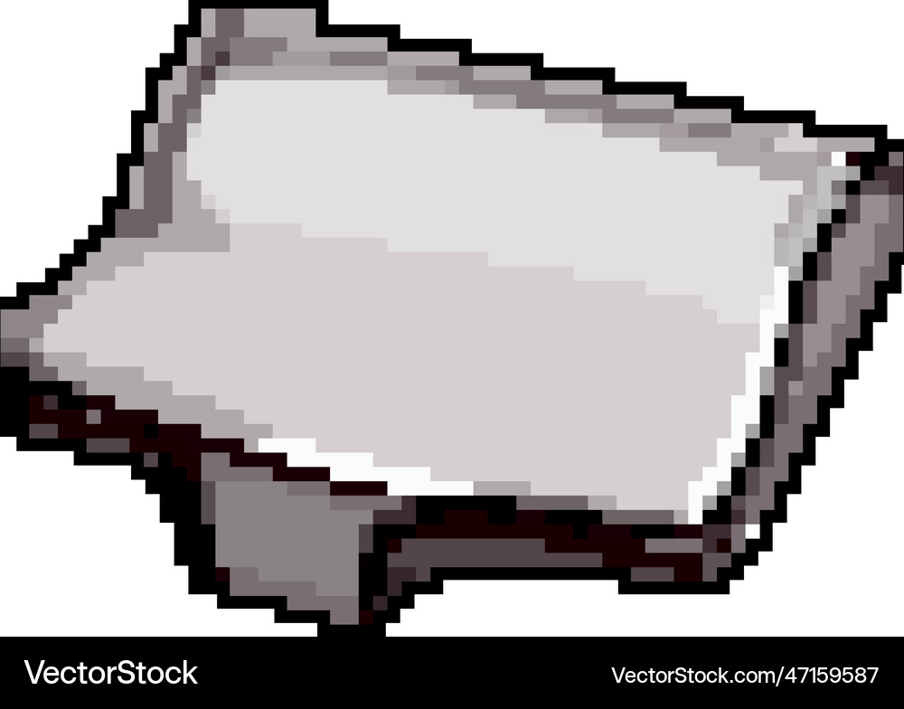 Neck pillow orthopedic game pixel art Royalty Free Vector