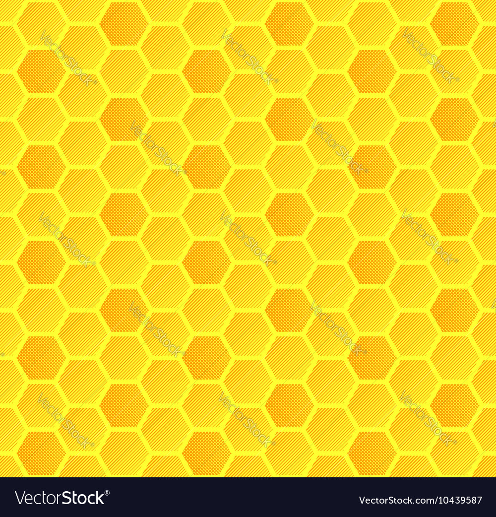 Seamless honeycomb pattern Royalty Free Vector Image