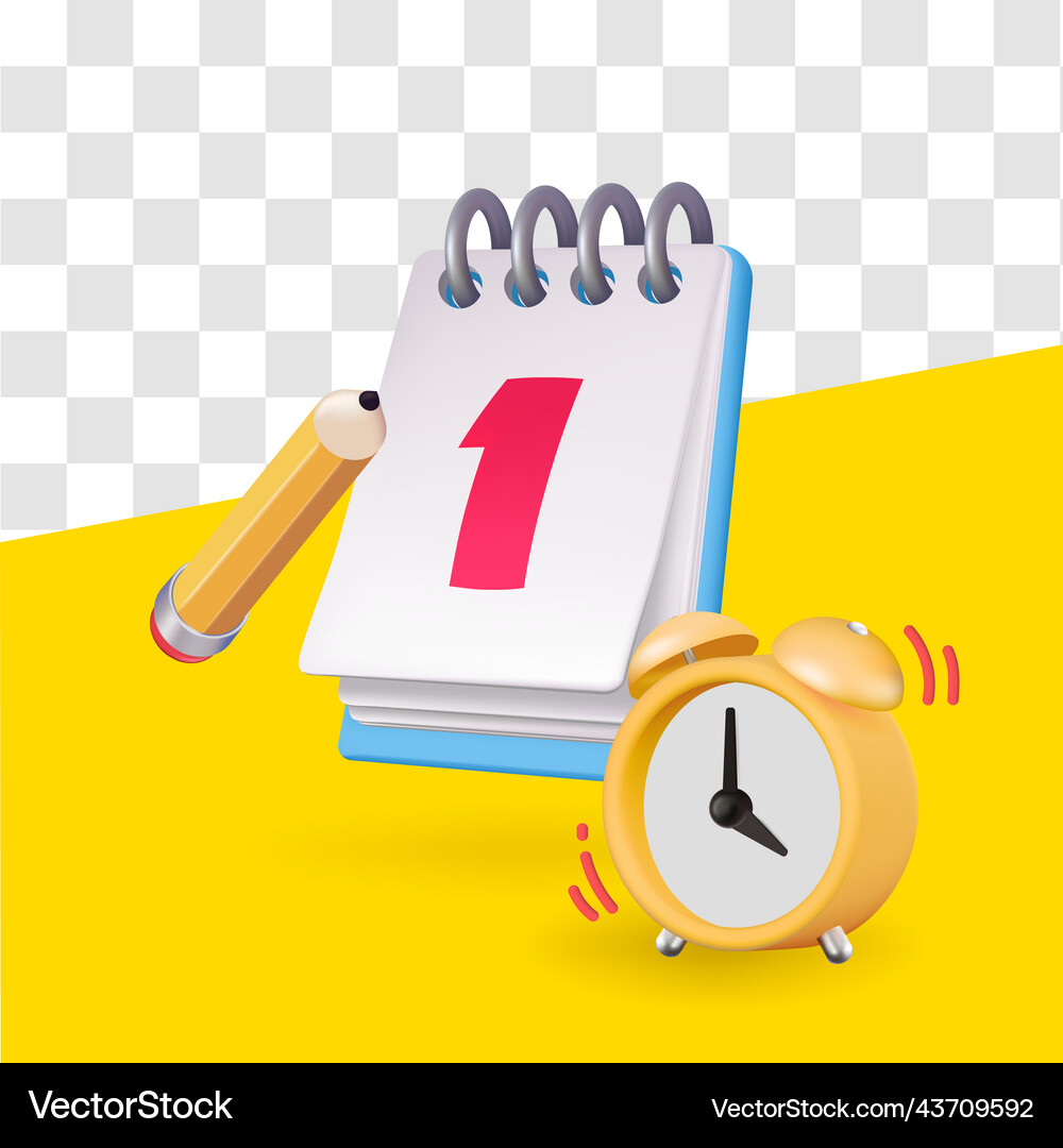 Education school icon set with calendar Royalty Free Vector