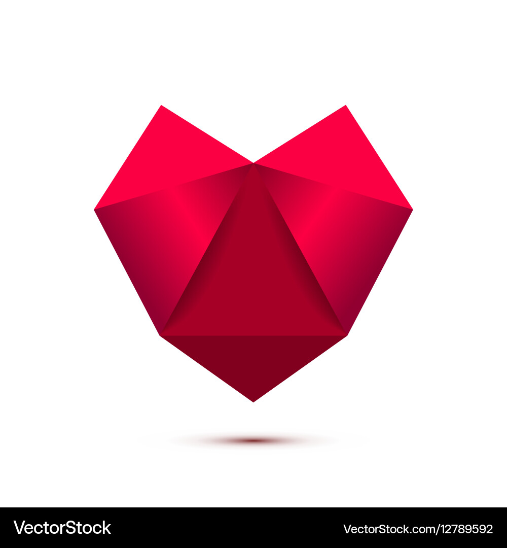Heart shape symbol isolated on white background Vector Image