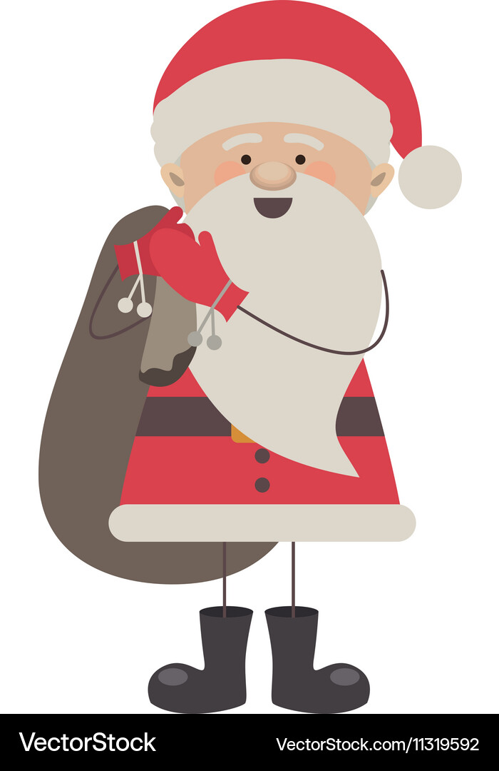 Santa claus cartoon icon image Royalty Free Vector Image