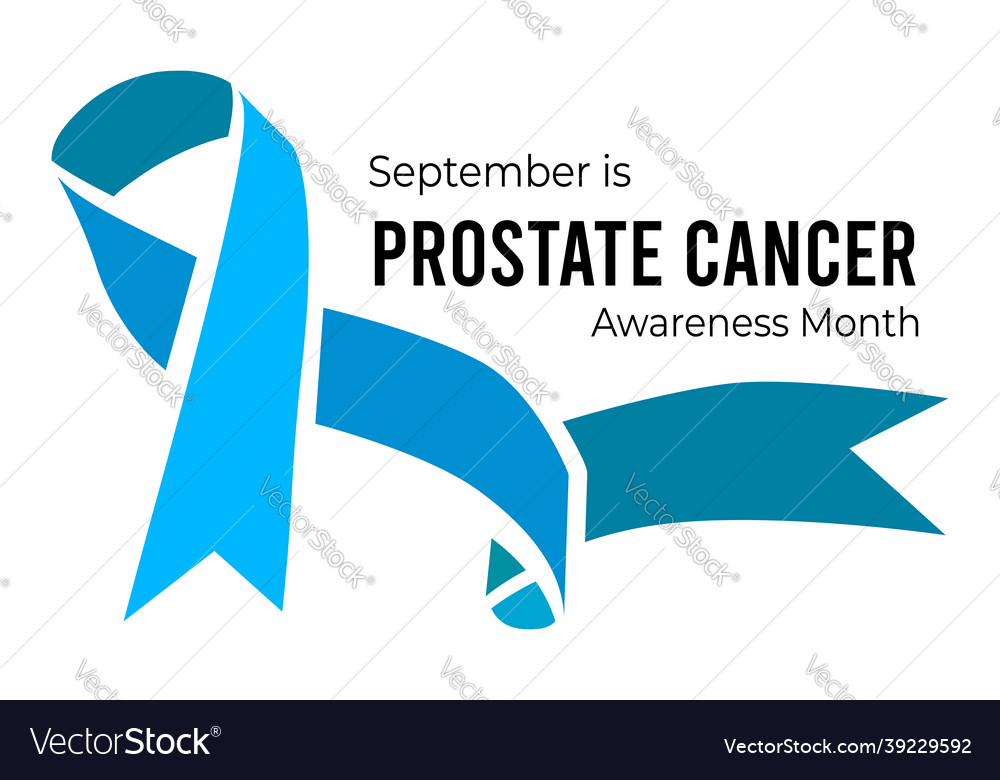 September Is Prostate Cancer Awareness Month Vector Image