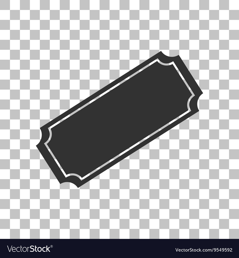 Ticket sign dark gray icon Royalty Free Vector Image Ticket sign dark gray icon Royalty Free Vector Image