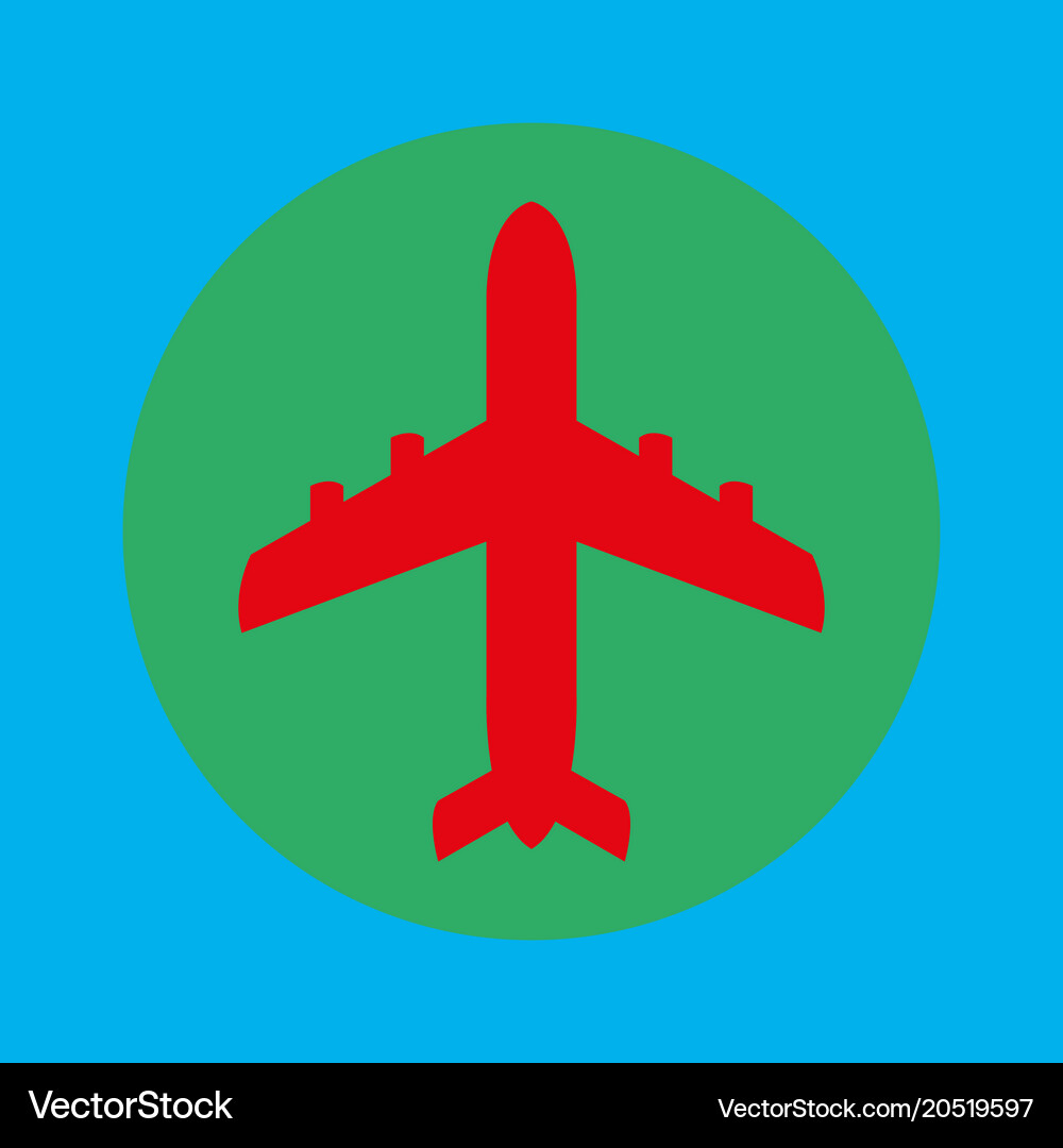 Black Airplane Icon