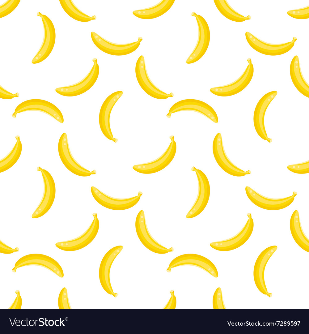 Banana fruit pattern Royalty Free Vector Image