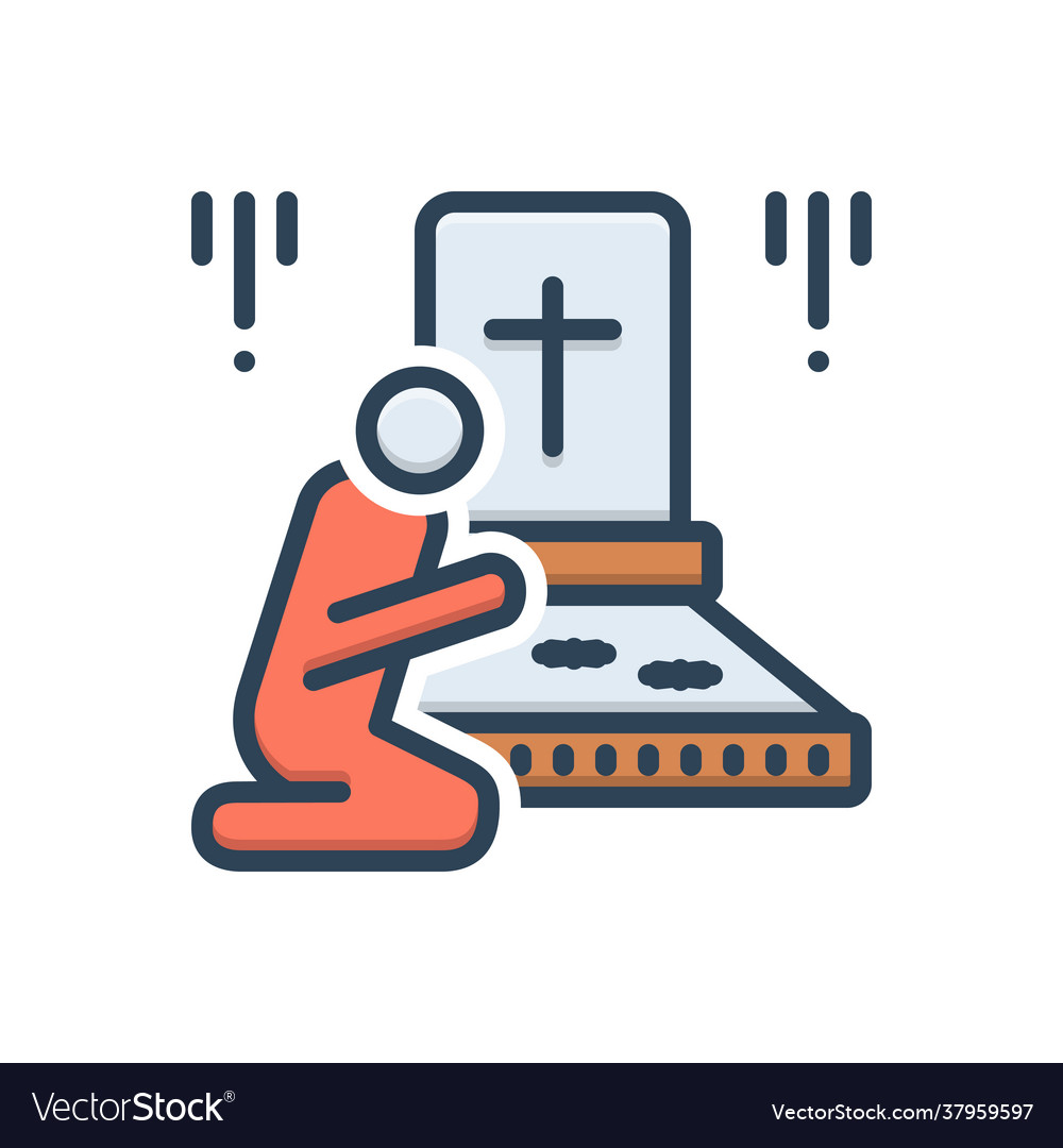 Bereaved Royalty Free Vector Image - VectorStock