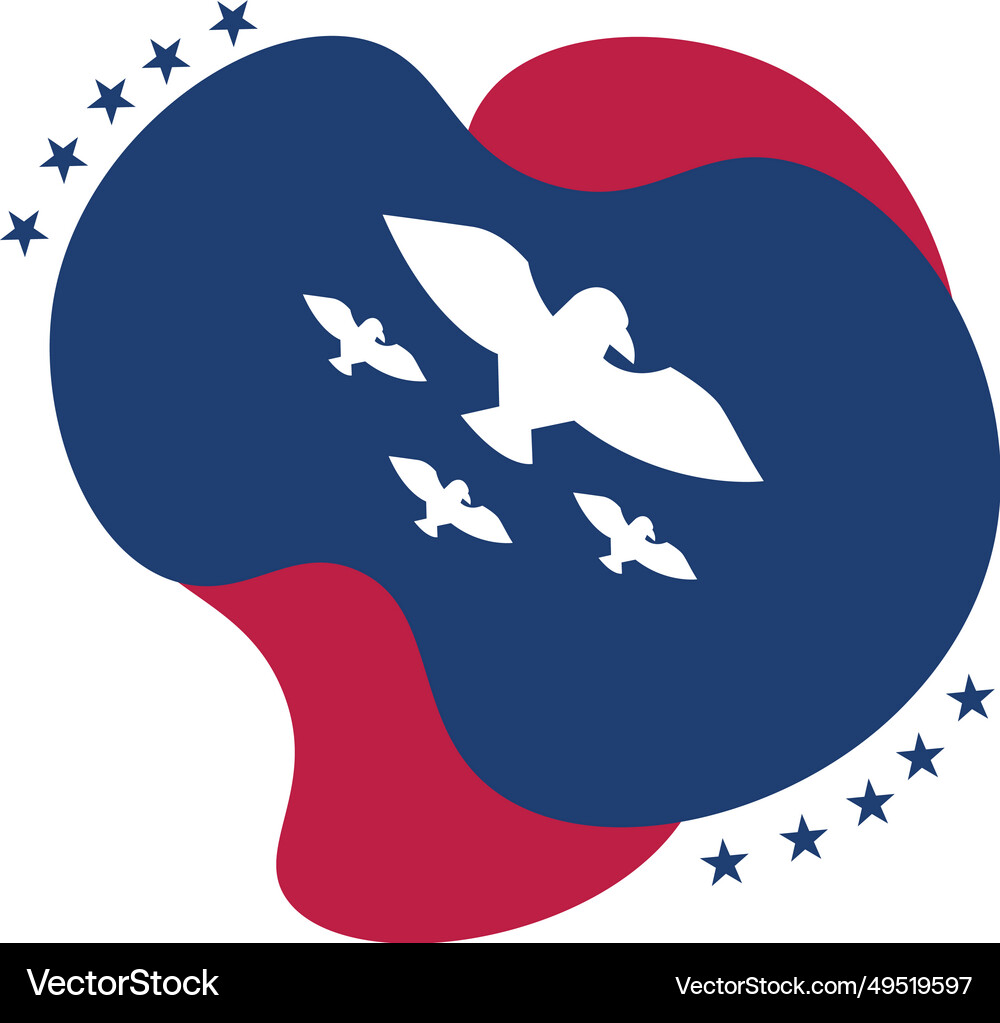 Colored memorial day concept poster Royalty Free Vector