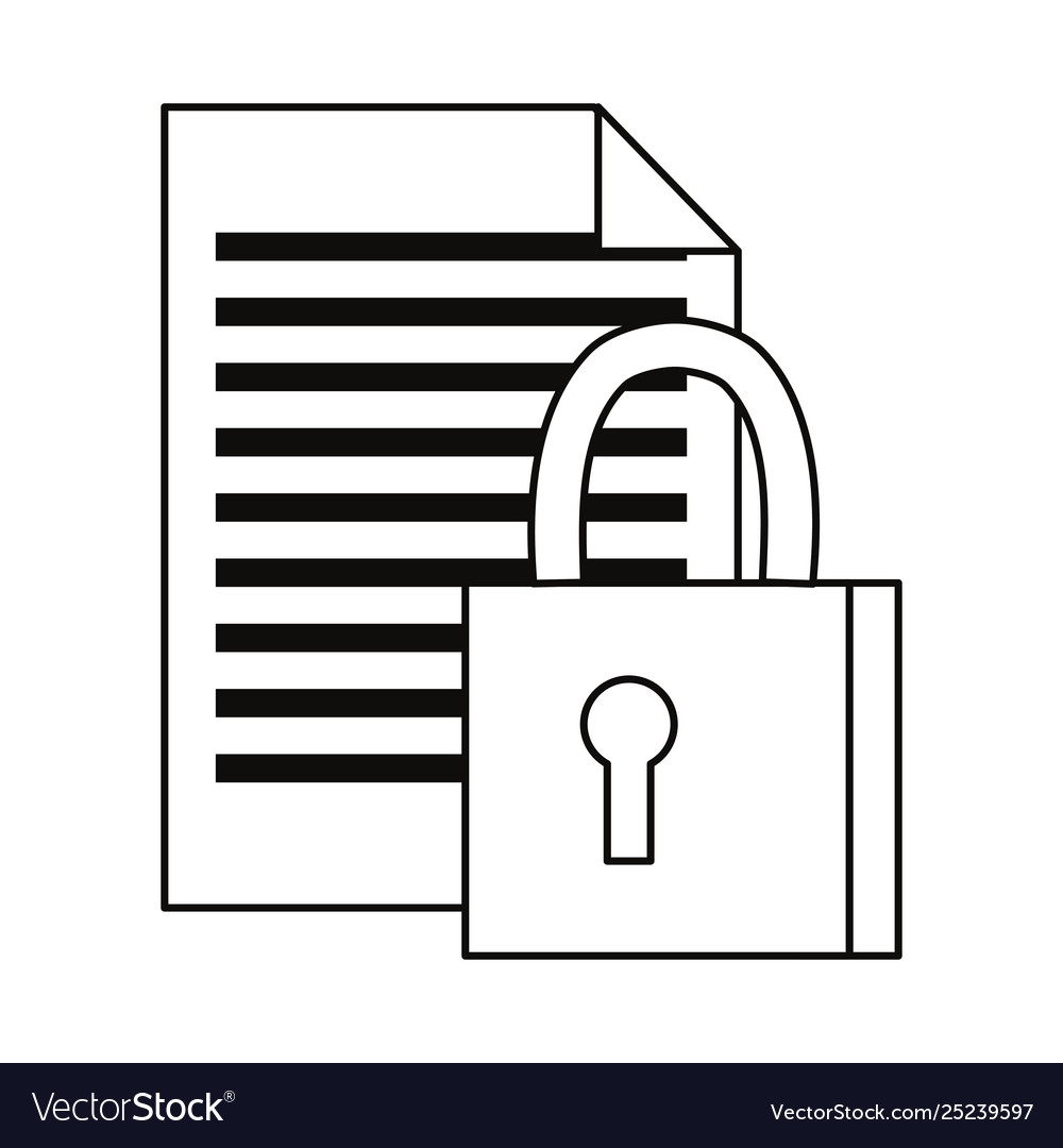 Cybersecurity data protection Royalty Free Vector Image