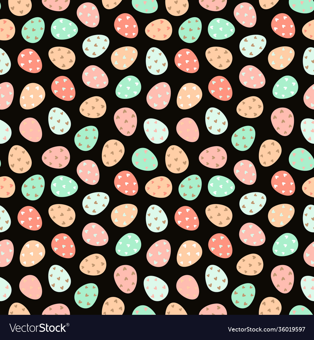 Decorated easter eggs pattern easter eggs pattern Vector Image