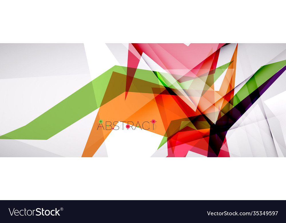 Geometric abstract background color triangle Vector Image