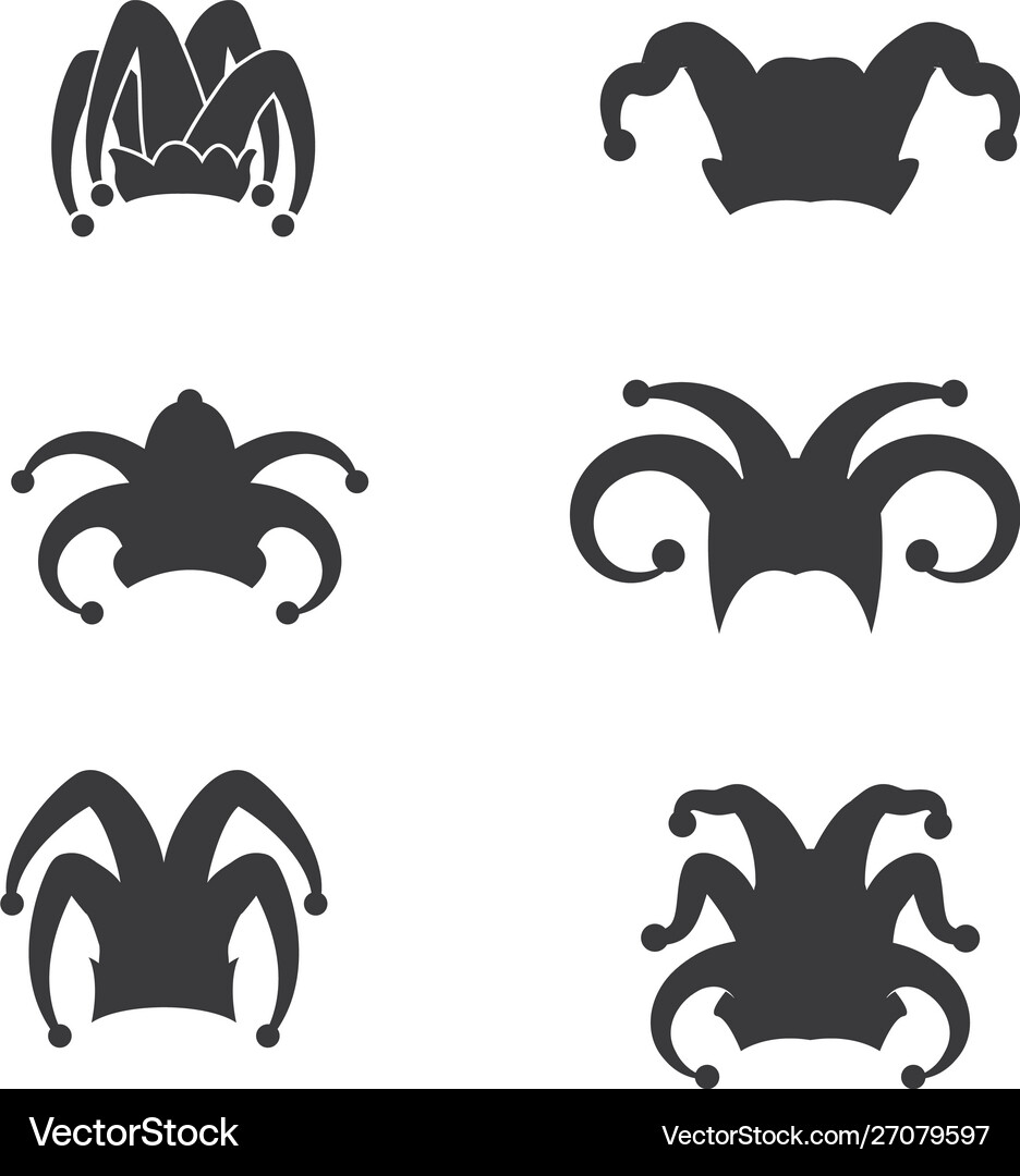 Harlequin hats stock Royalty Free Vector Image