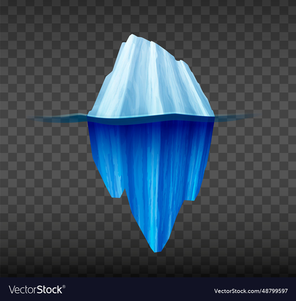 Iceberg glacier realistic Royalty Free Vector Image