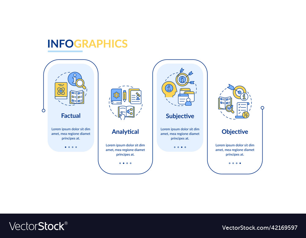 Information kinds rectangle infographic template Vector Image Information kinds rectangle infographic template Vector Image