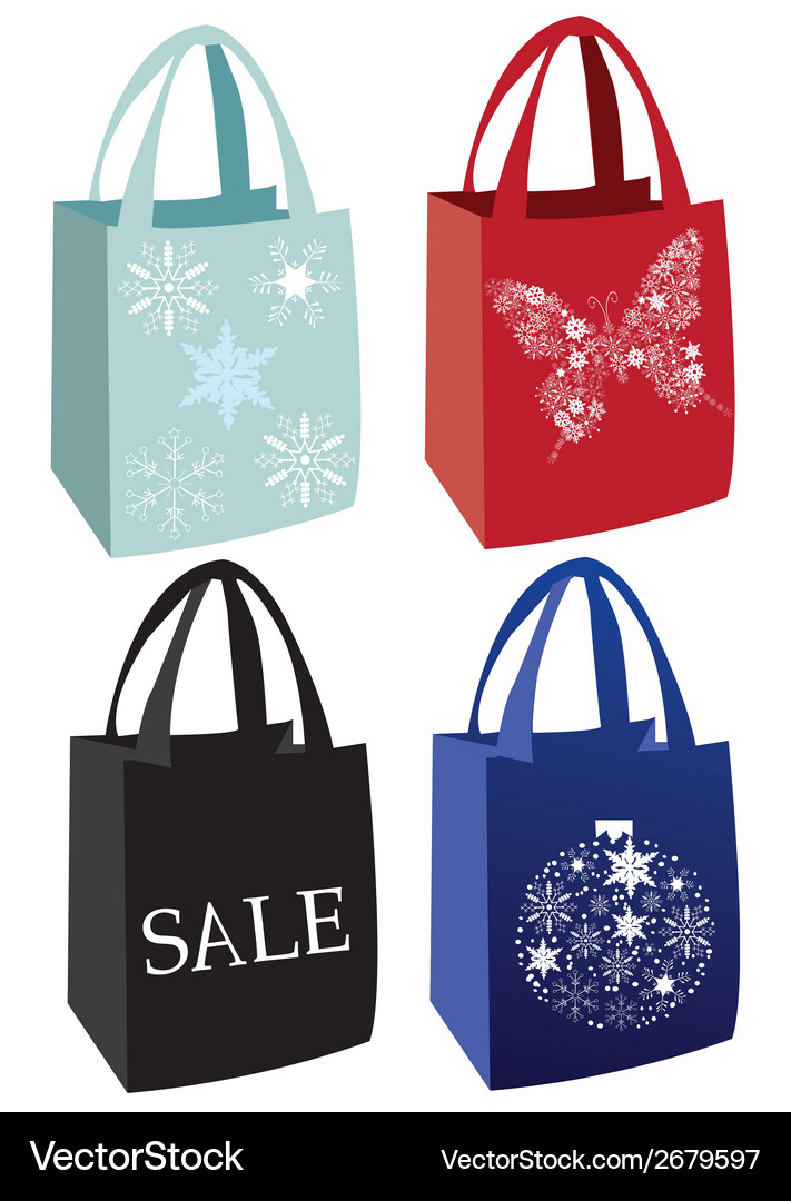 Sale bags Royalty Free Vector Image - VectorStock