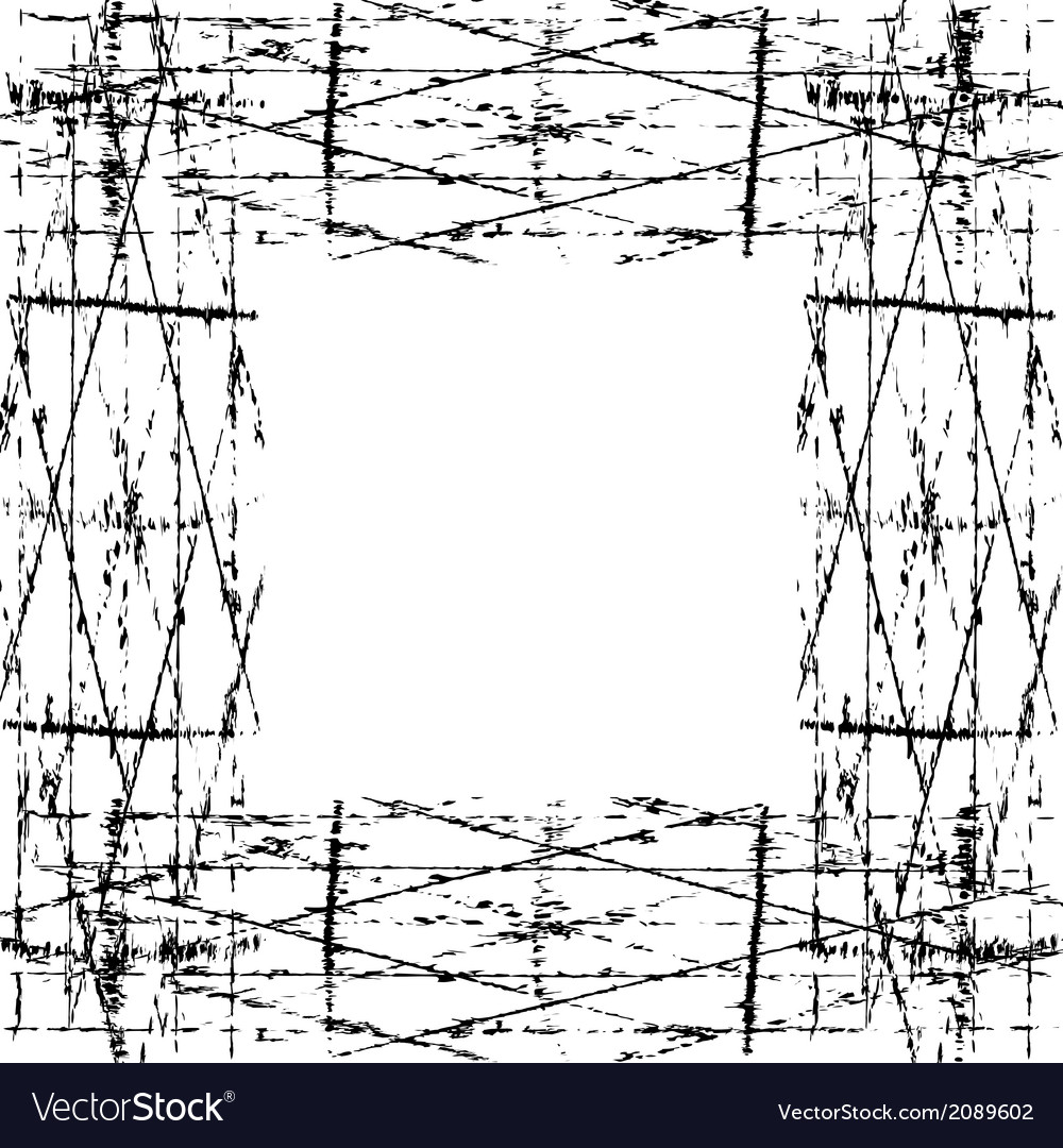Background scratched frame Royalty Free Vector Image
