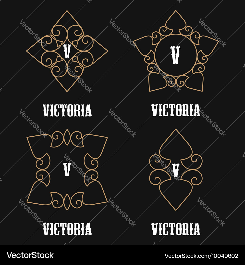 Collection of logo design templates Royalty Free Vector