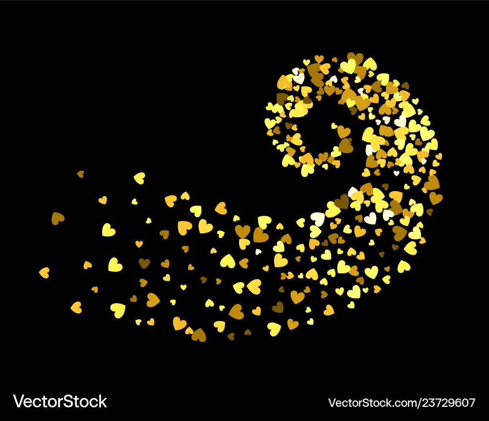 Abstract decoration vortex of hearts Royalty Free Vector