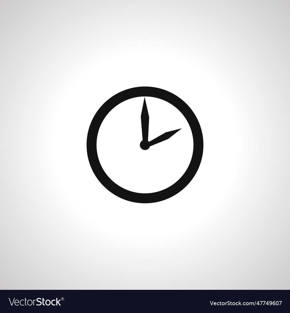 Clock icon time Royalty Free Vector Image - VectorStock