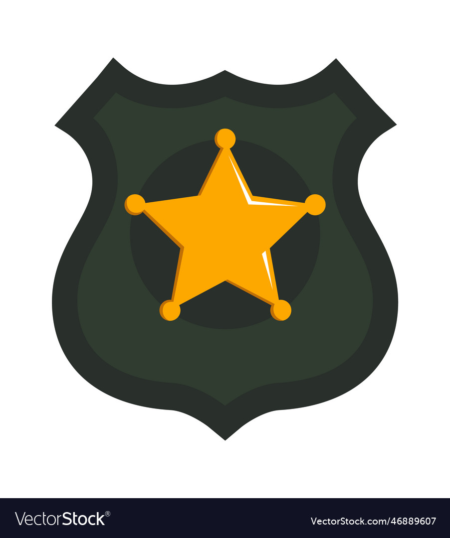 Police patch icon Royalty Free Vector Image - VectorStock
