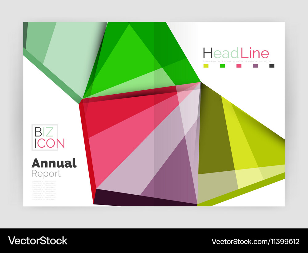 Business annual report abstract backgrounds Vector Image